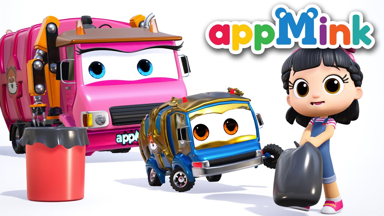 Garbage Truck Fight | Baby Truck | Incy Wincy Spider | Bingo #appMink ...