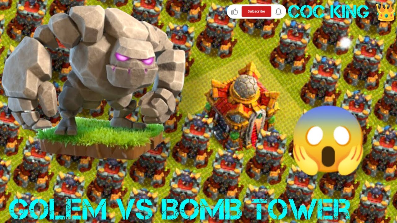 Coc golem challenge 😱 - Clash Of Clans - YouTube