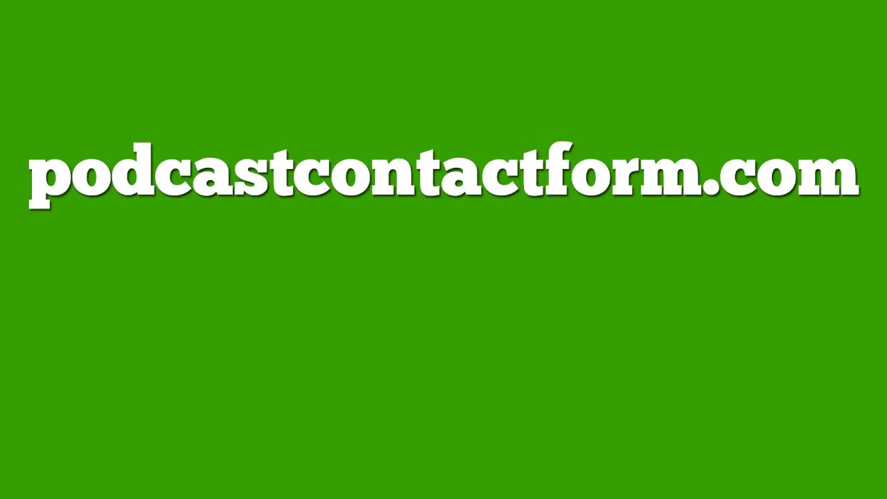 Podcast Contact Form WordPress Plugin - YouTube