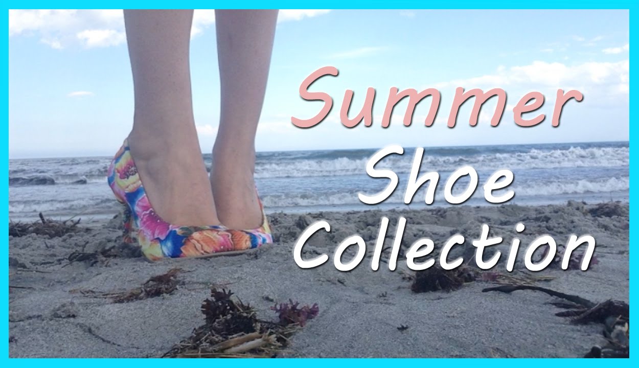 My **SUMMER** Shoe Collection - YouTube