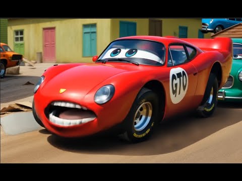 McQueen Trapped at Radiator Springs! Cursed AI Cars Remake - YouTube