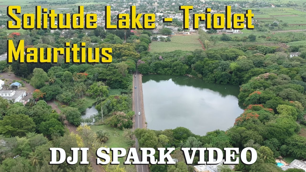 DJI SPARK - Solitude lake - Triolet - Mauritius - YouTube