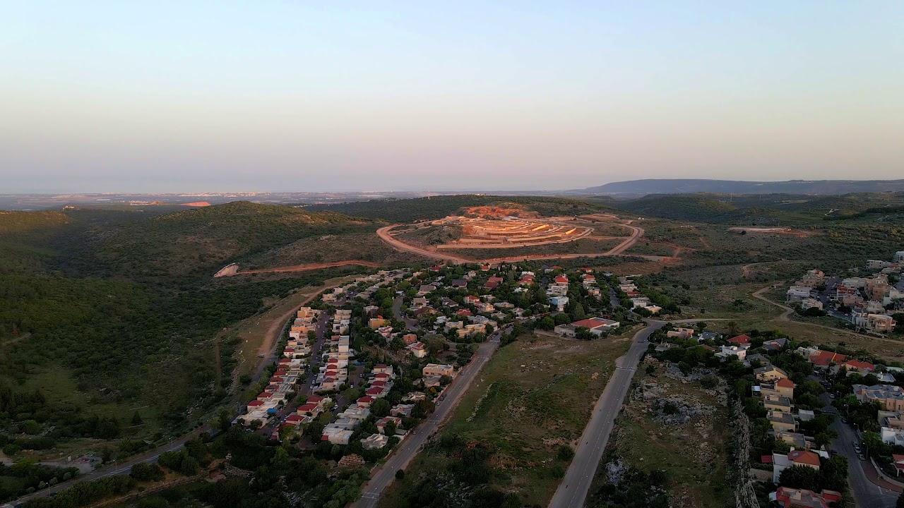 Morning flight above Rose Village (Kfar Vradim) טיסת בוקר מעל כפר ורדים ...