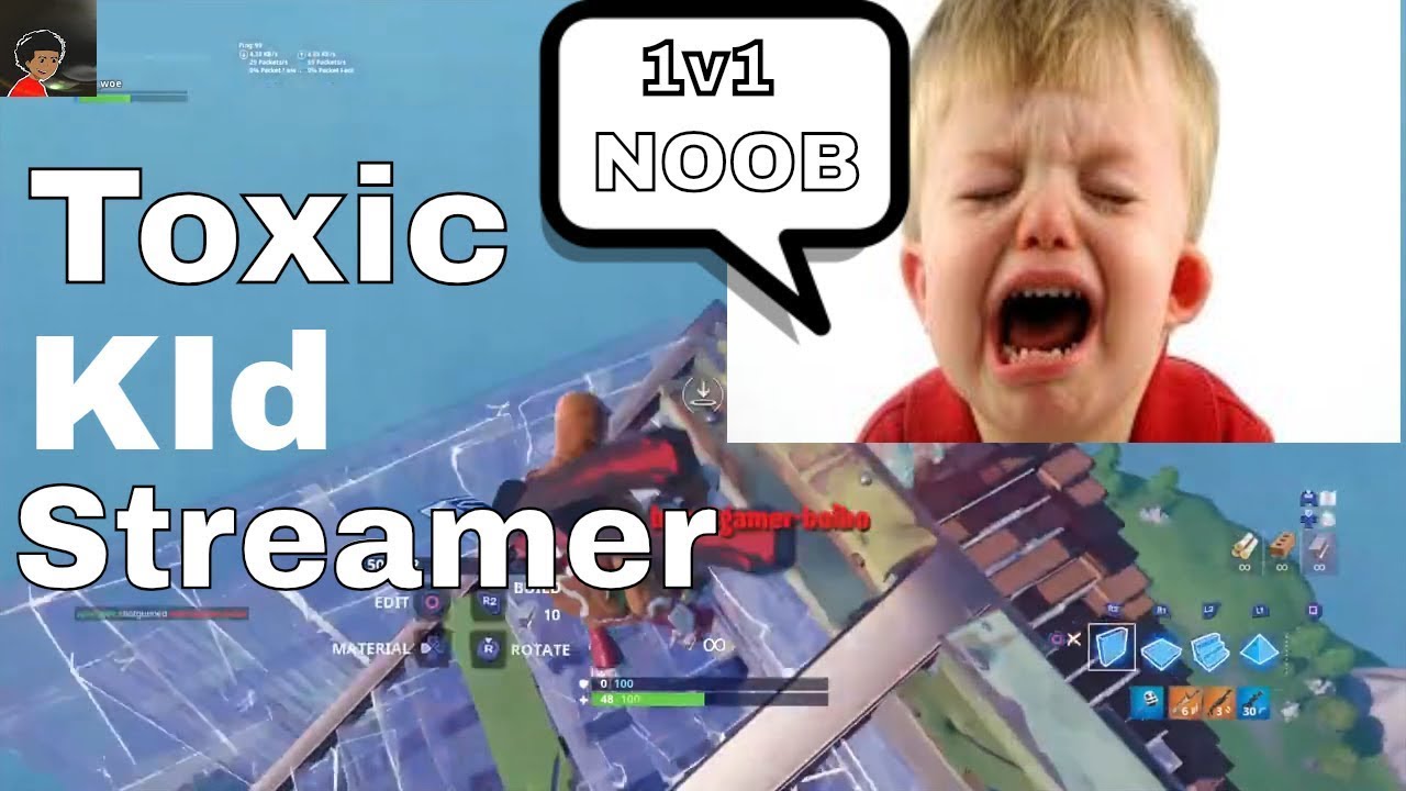 1v1 toxic 9 year old kid on Fortnite - YouTube