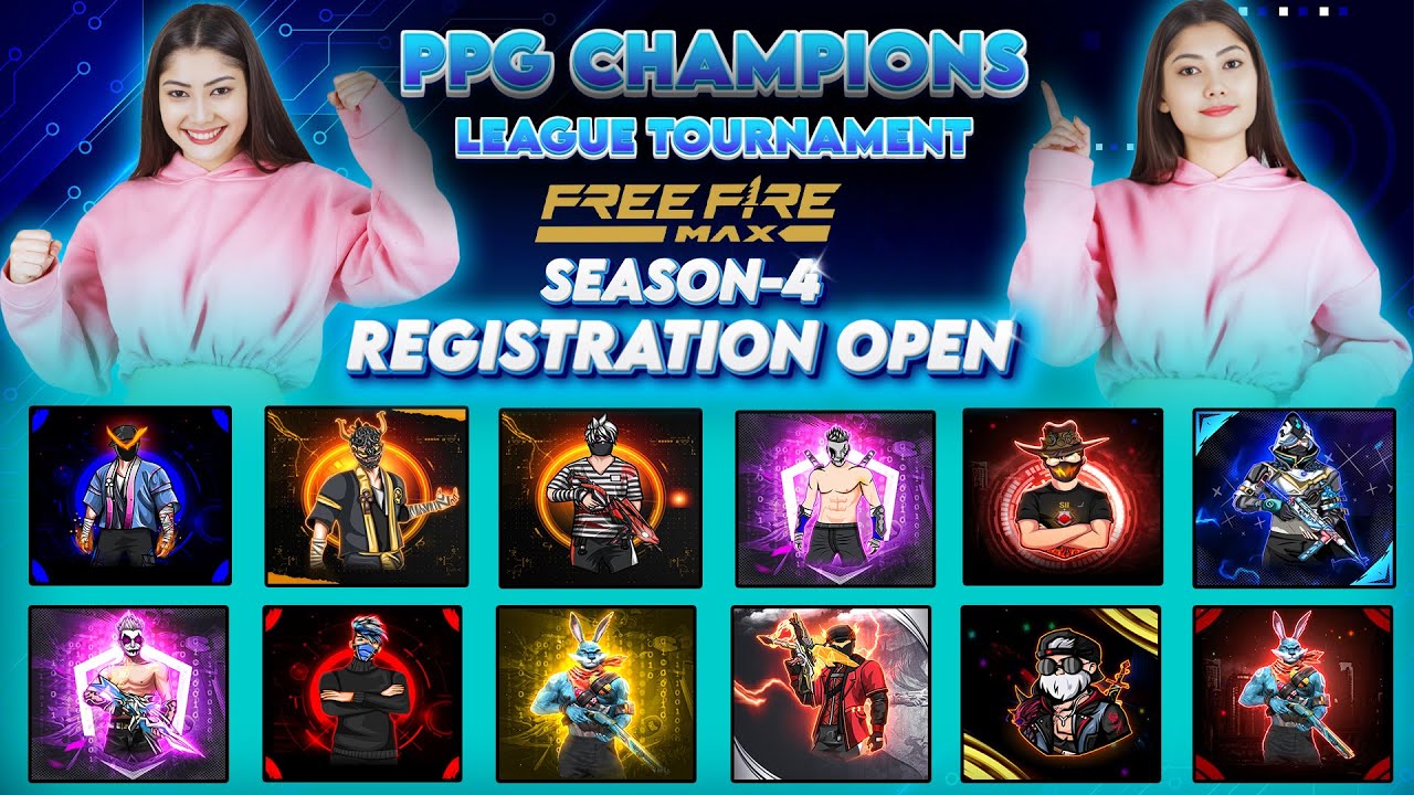 PPG CHAMPIONS LEAGUE FREE FIRE ESPORTS TOURNAMENT SEASON-4 #freefiremax ...