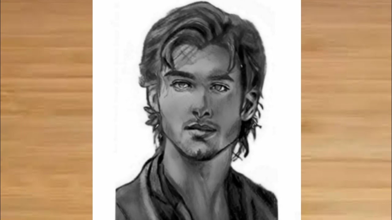 How to Draw a Man face with Pencil | How to draw man face step by step ...