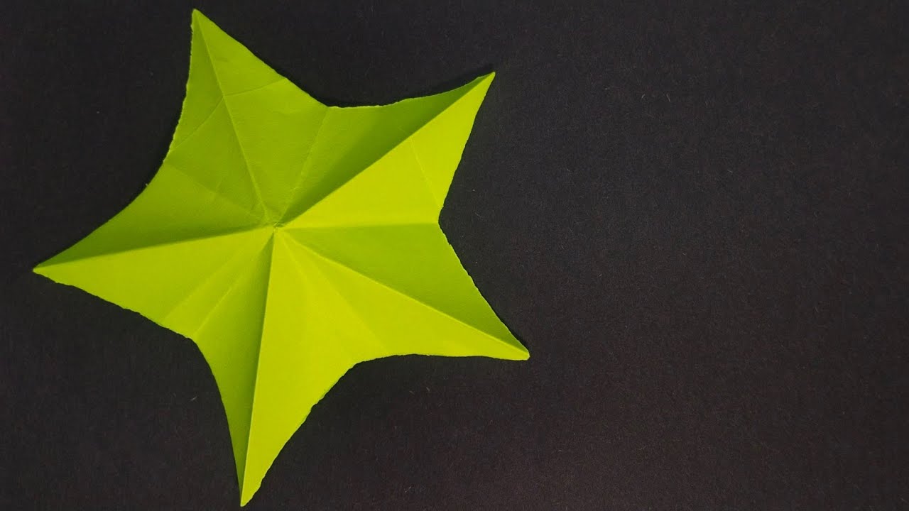 Perfect shape Paper Star in ONE CUT! Easy paper star - DIy - YouTube