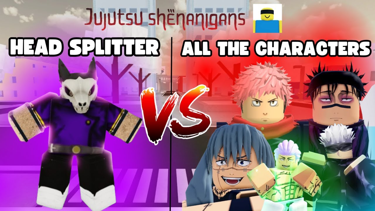 Every jujutsu shenanigans character vs mahito (HEAD SPLITTER) - YouTube