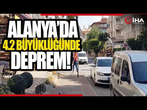 Alanya'da Deprem Oldu! AFAD Büyüklüğünü 4.2 Olarak Açıkladı