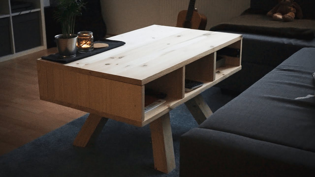 Building a Lift Top Coffee Table out of Free Wood Leftovers - YouTube