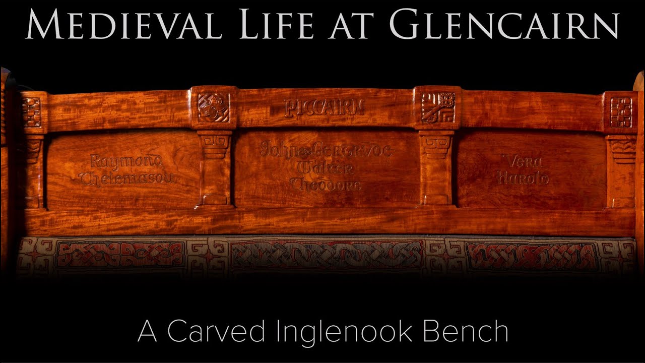 Craftsmanship at Glencairn Museum: A Carved Inglenook Bench - YouTube