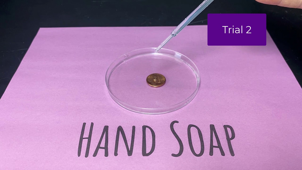 Conceptual Chem Drops On A Penny Lab Hand Soap Youtube 6361