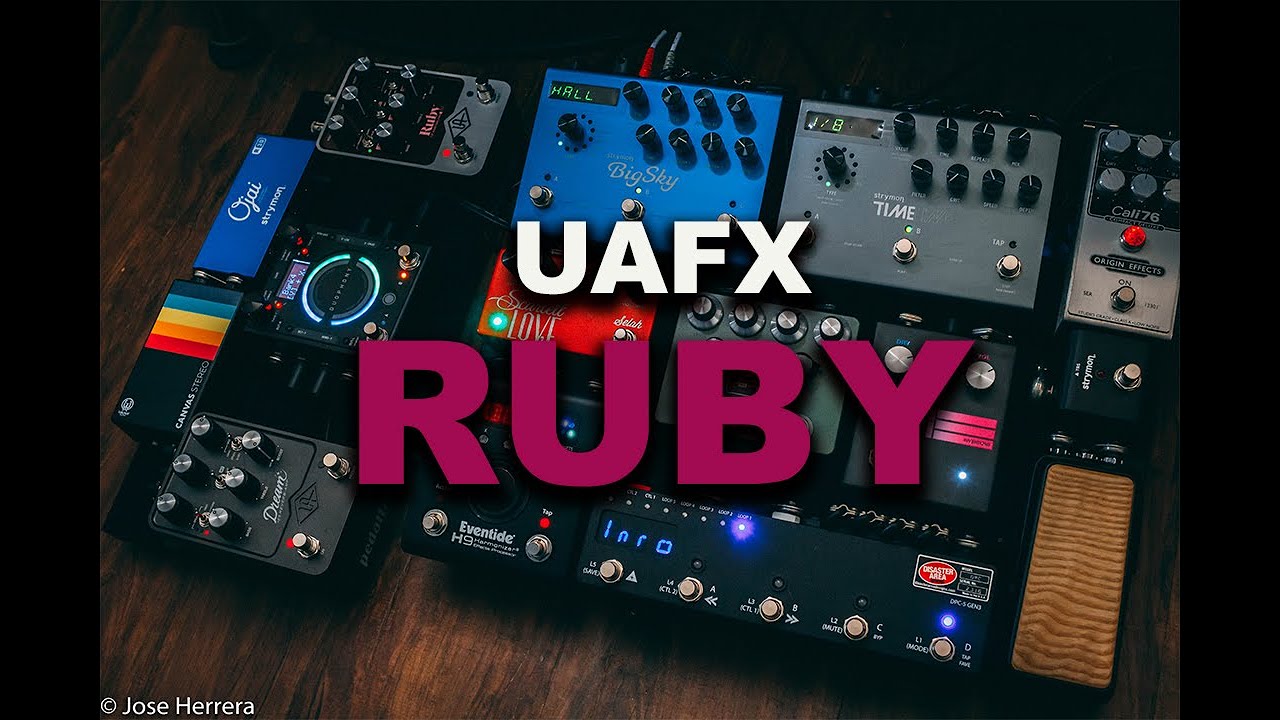 UAFX RUBY + PEDALBOARD - YouTube
