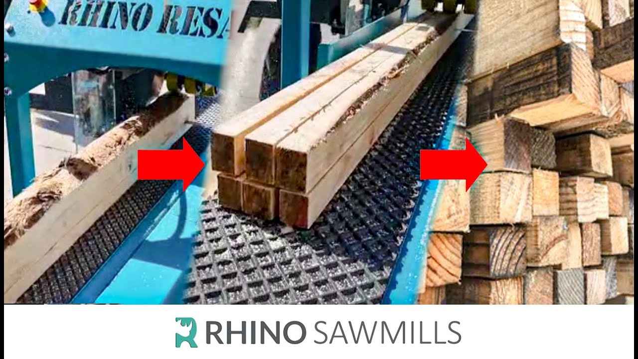 Making 38 x 38 Timber with Rhino Resaw | Timber Brandering | Structural ...