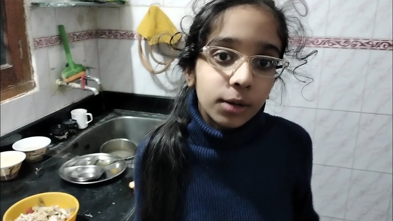 Mene pahali bar testy sabji banai 😅 Janvi khane se dar rahi he. # ...