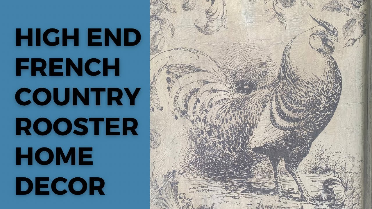 FRENCH COUNTRY ROOSTER HOME DECOR Using IOD Melange Paint Inlay - YouTube