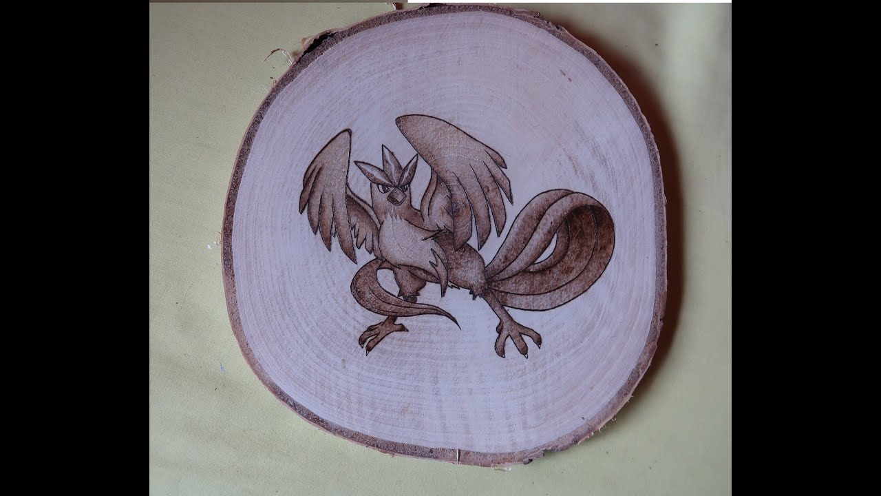 DRAWING POKEMON ARCTICUNO -PYROGRAPHY - YouTube
