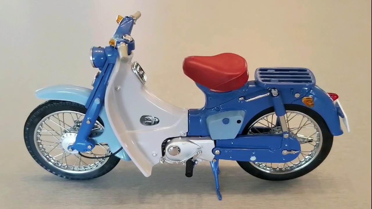 Honda Super Cub 50th Anniversary 1959/2009 Diecast 1/12 Scale - YouTube