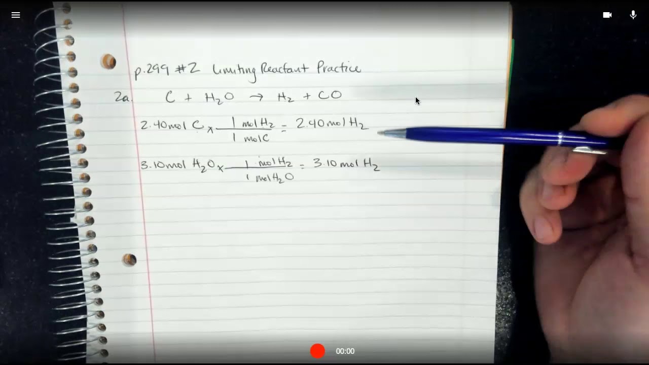 Limiting Reactant Practice Problem Help 2 Youtube 7130