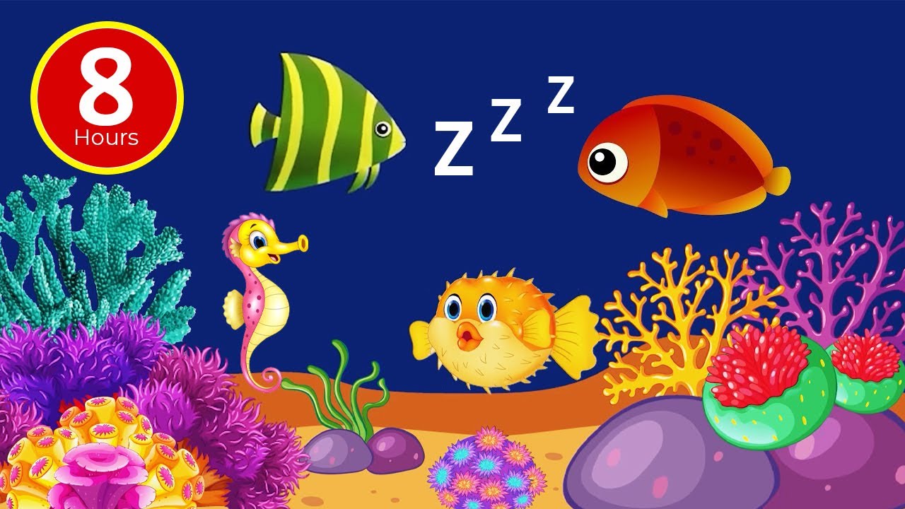 8 hours Bedtime Lullabies and Calming Undersea Animation Baby Lullaby ...