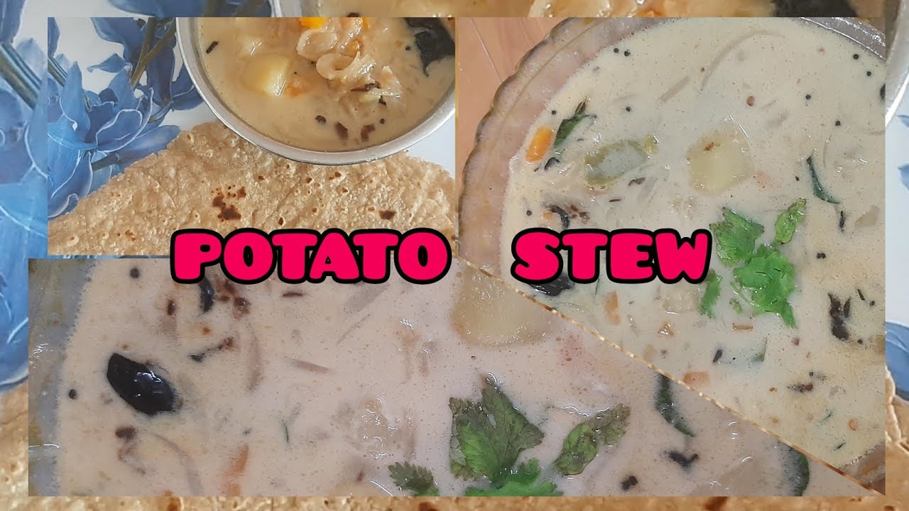 Potato stew.. kerala istu.. side dish for appam, chappathi.. - YouTube