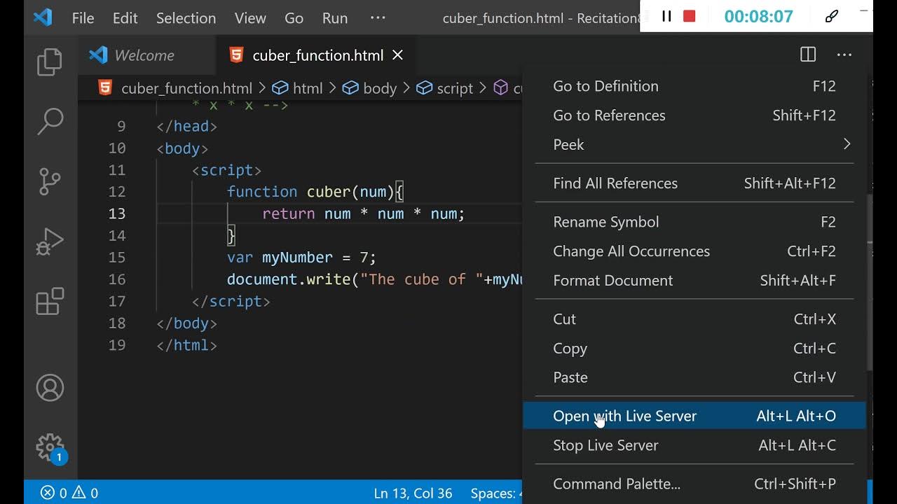 Recitation 8_JavaScript Function_Rutgers CS170 - YouTube