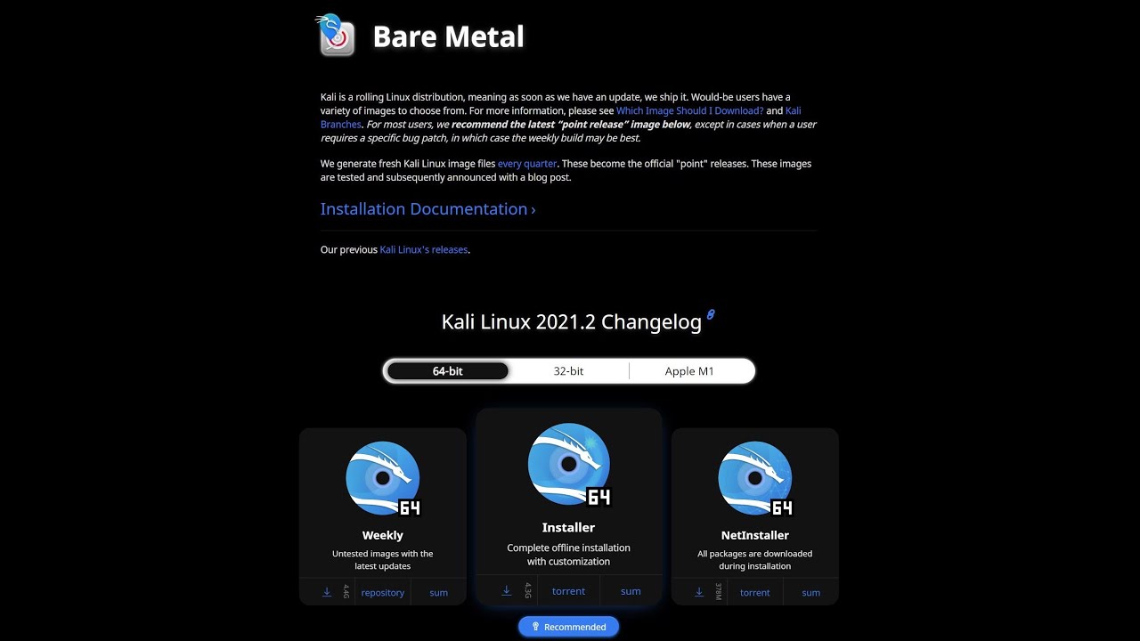 Kali Bare Metal - YouTube
