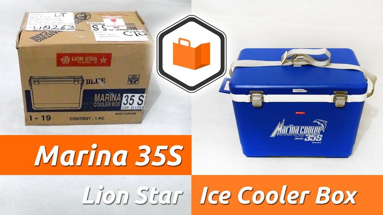 Bongkar Paket Lion Star Marina 35S Ice Cooler Box #BorongBarang - YouTube