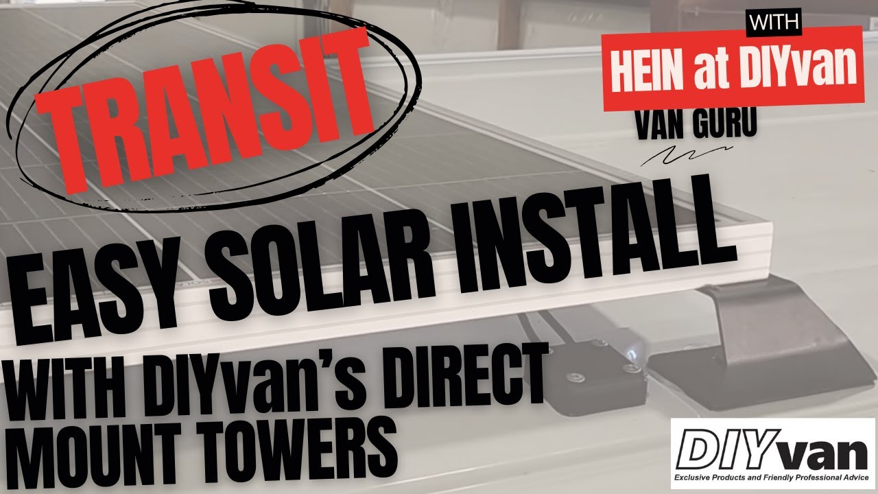 Hein shows the efficiency of installing 200W solar panel using direct ...