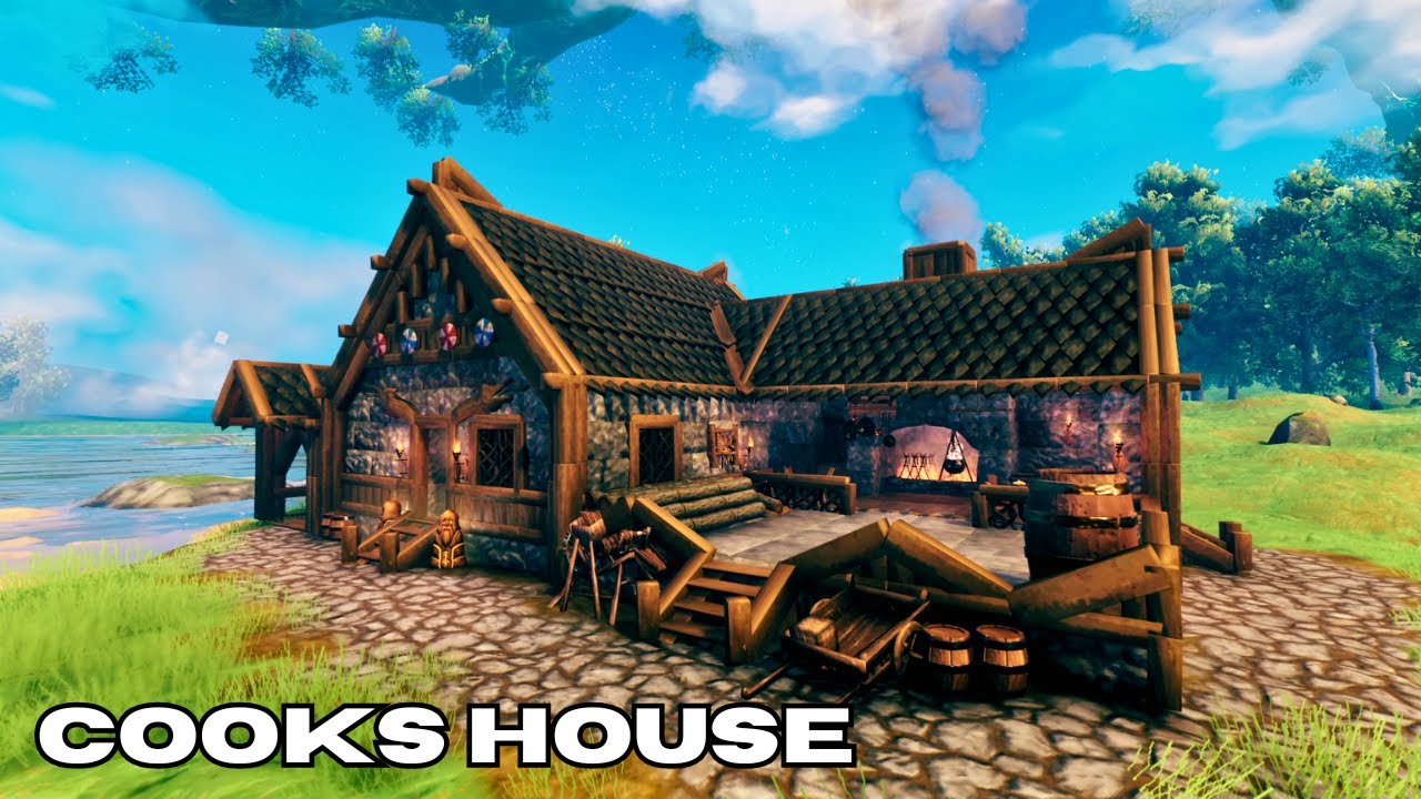 Valheim: Viking Cooking House Build Tutorial - YouTube