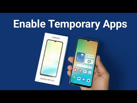 Samsung Galaxy M06 5G - How to Enable temporary apps? - YouTube