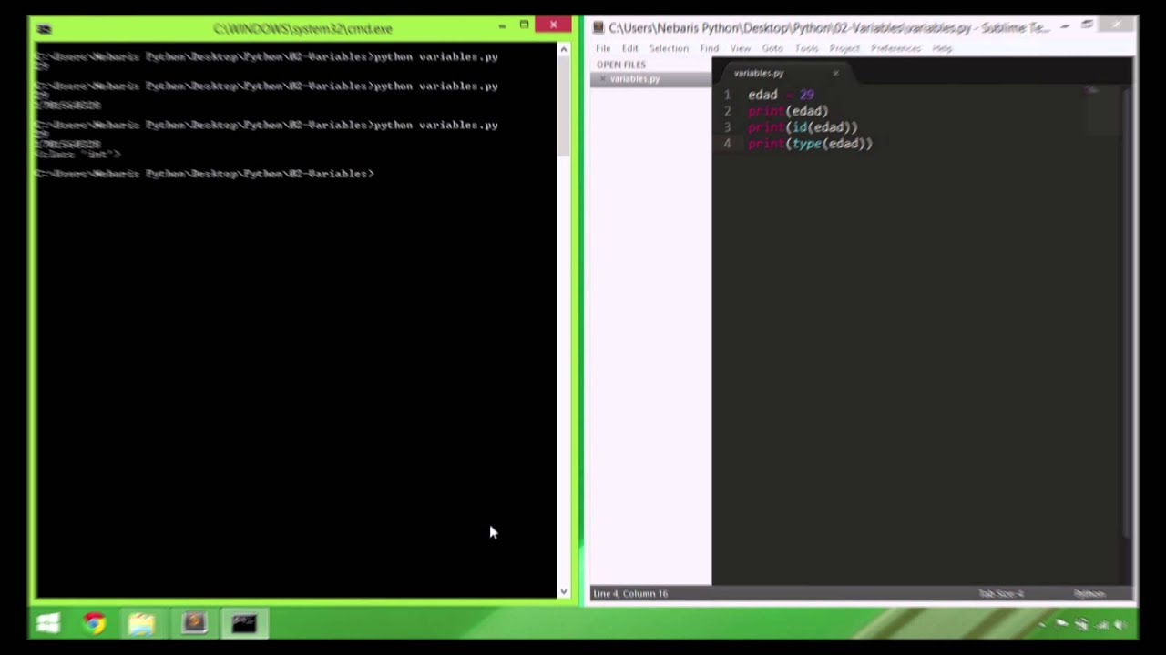 Python desde 0 - 04 - Variables - YouTube