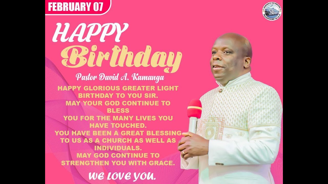BIRTHDAY ANNIVERSARY DECREES FOR THE ANOINTED MESSENGER OF GOD (PASTOR ...