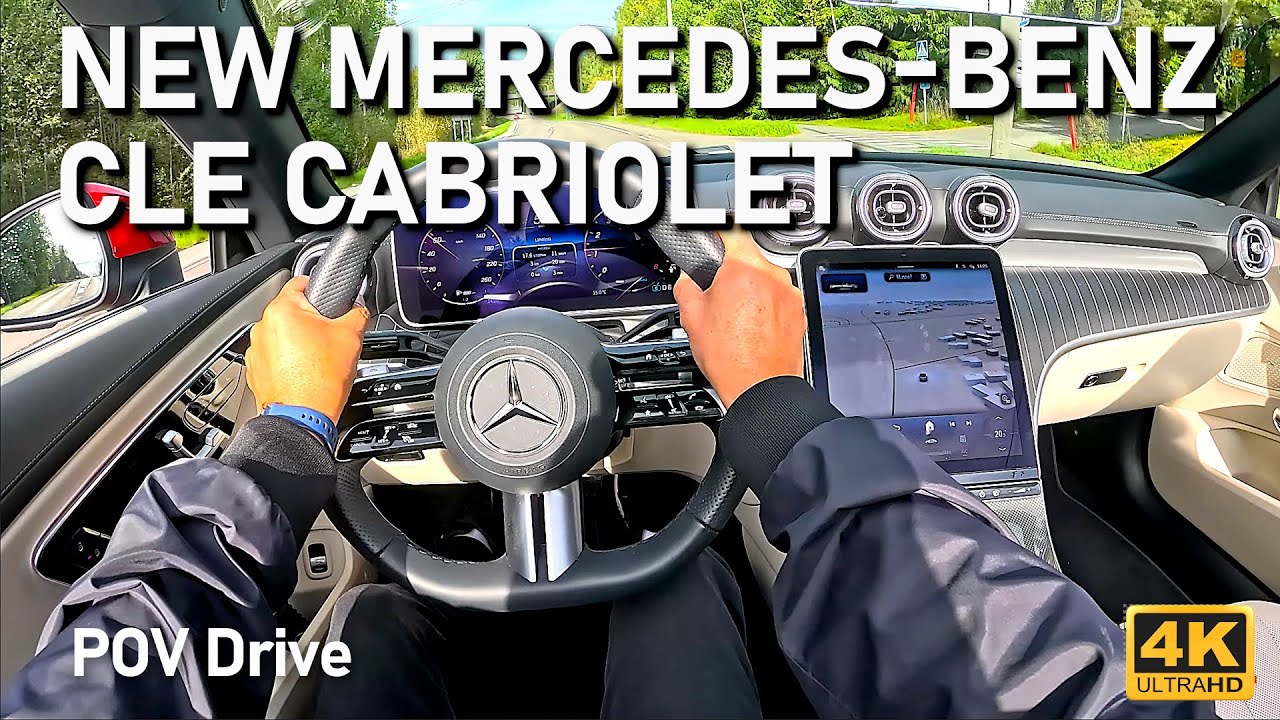 NEW Mercedes-Benz CLE 200 Cabriolet POV Drive - YouTube