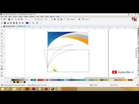 Simple Curve Design in Coreldraw | CoreldrawFever Studio - YouTube