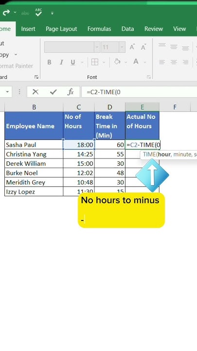 Time Function in excel - YouTube