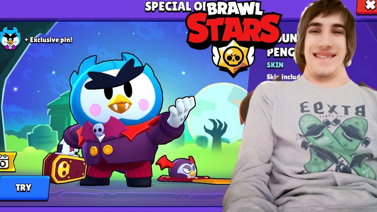 BRAWL STARS MR. P COUNT PENGULA NEW SKIN! BRAWL-O-WEEN - YouTube