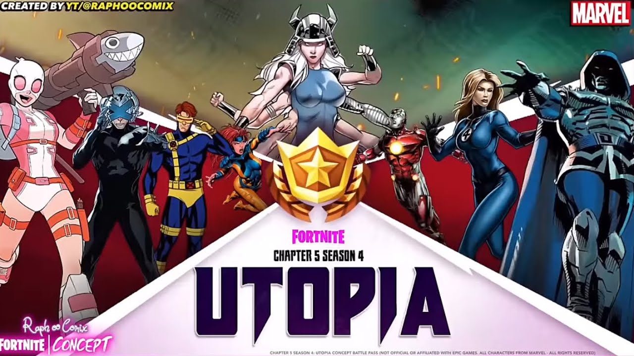 Fortnite Battle Royale Chapter 5 Season 4 - Utopia |Battle Pass Review (Fortnite concept part 2 ...