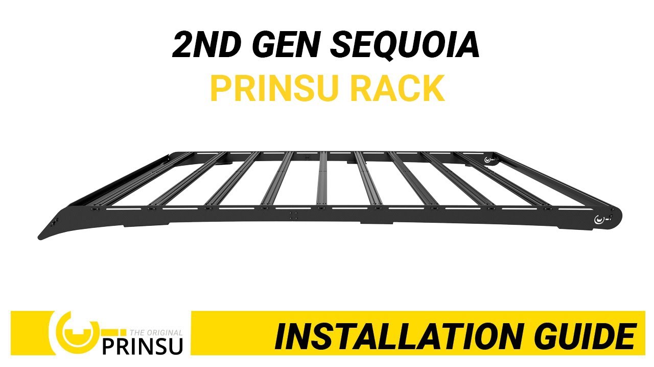 Toyota Sequoia Prinsu Original Roof Rack | 2008-2022 - YouTube