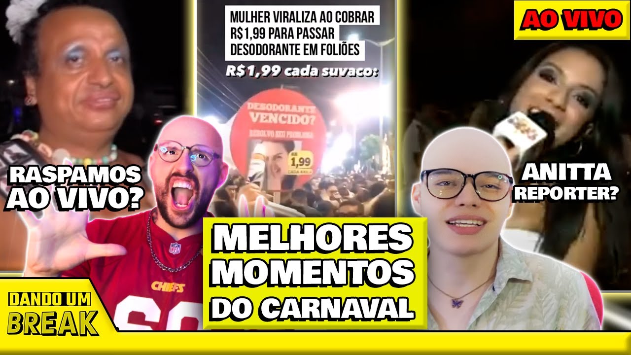😱 Me Deixou Careca AO VIVO? 🎭 Momentos MAIS Bebados no Carnaval! Novo ...