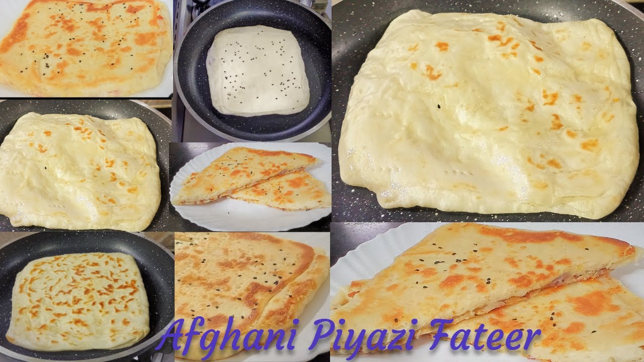 How To Make Afghani Fateer Piyazi || Onion Stuffed Afghani Bread - YouTube