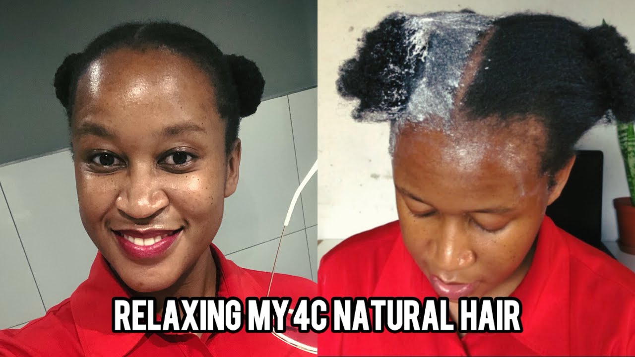 RELAXING MY 4C NATURAL HAIR| AFTER MORE THAN 10 YEARS OF BEING NATURAL ...