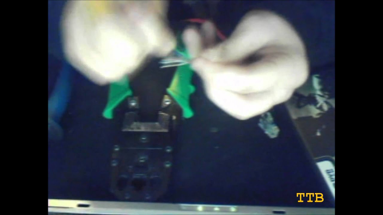 How To Put An RJ45 End On To An Ethernet Cable (Jay) - YouTube