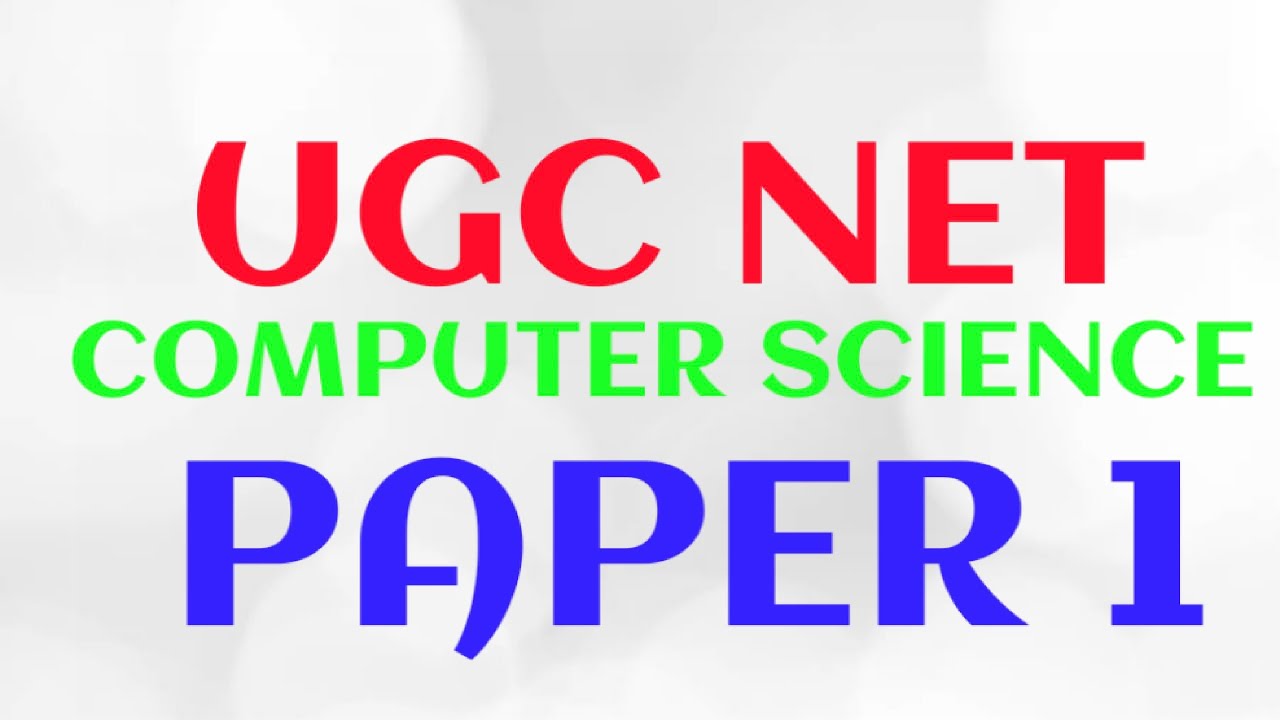 UGC NET COMPUTER SCIENCE PAPER 1#youtube #computer #competition - YouTube