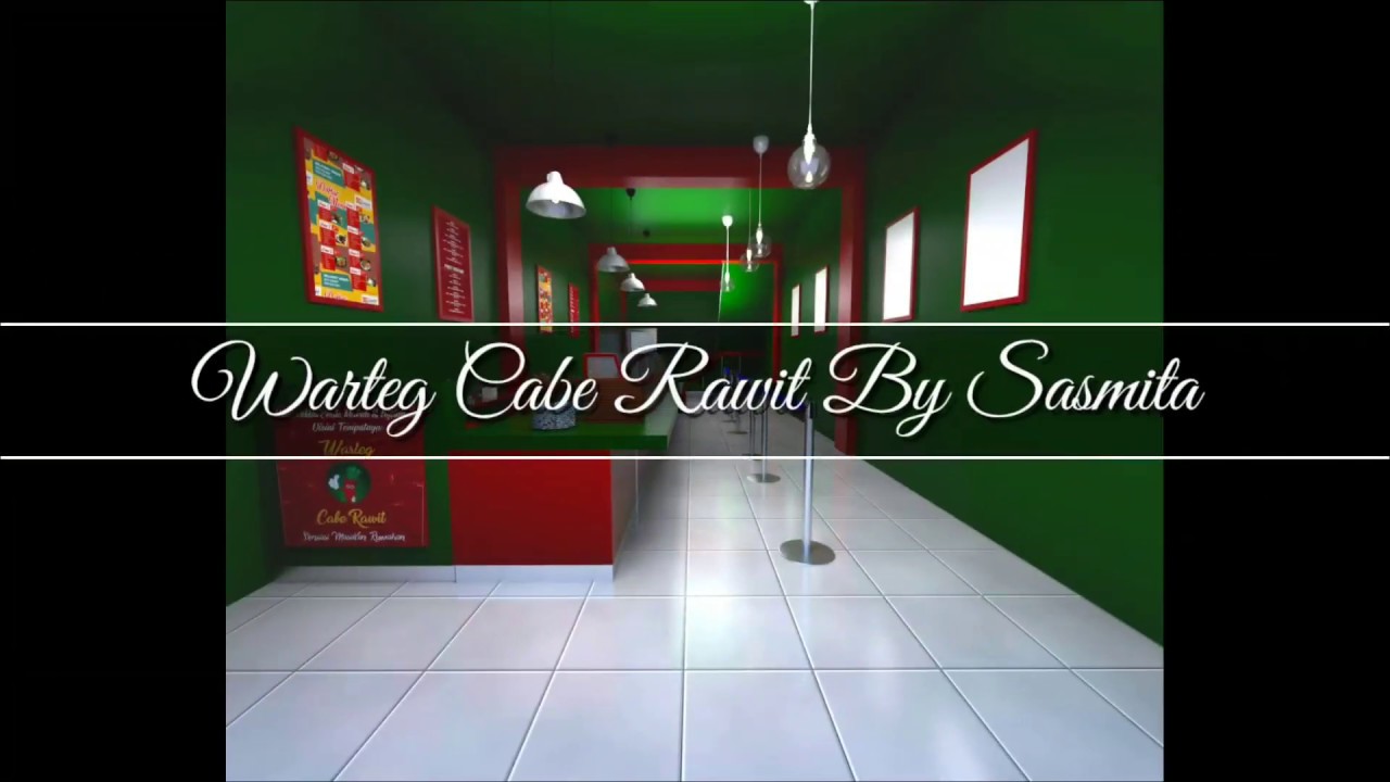Warteg Cabe Rawit Interior Desain - YouTube