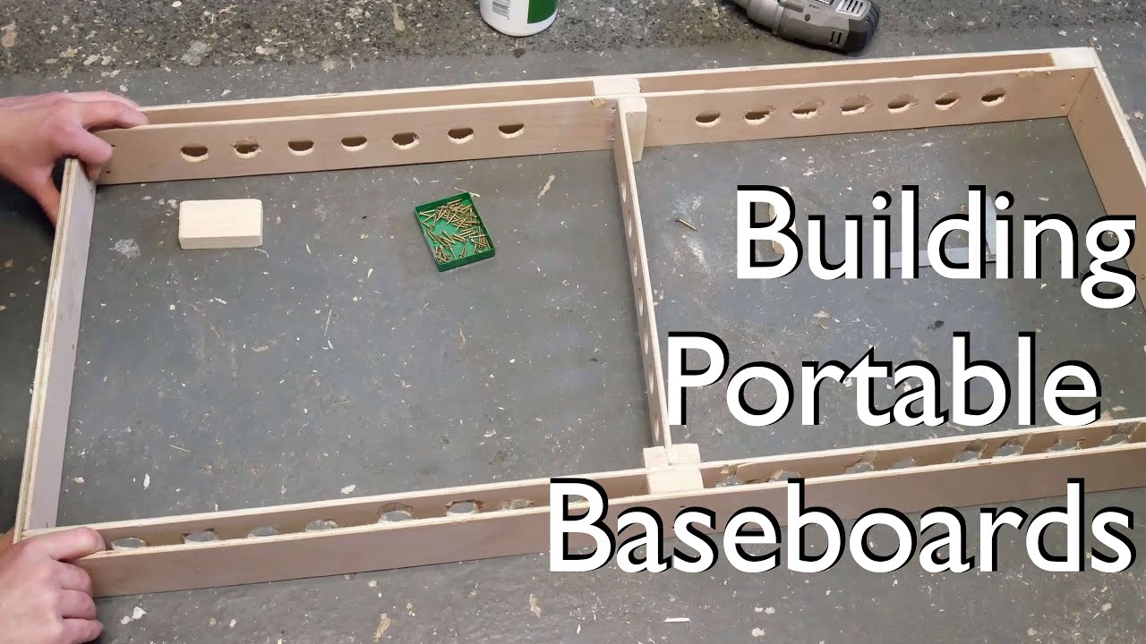 36. Portable layout - pt 2- building baseboards - YouTube