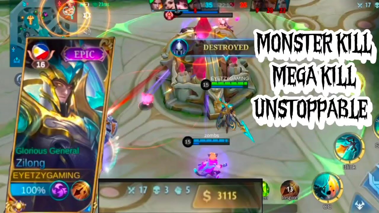 MONSTER KILL MEGA KILL UNSTOPPABLE ATTACK SPEED 3X - YouTube