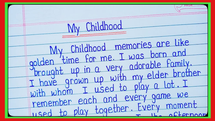 My Childhood Memories Essay