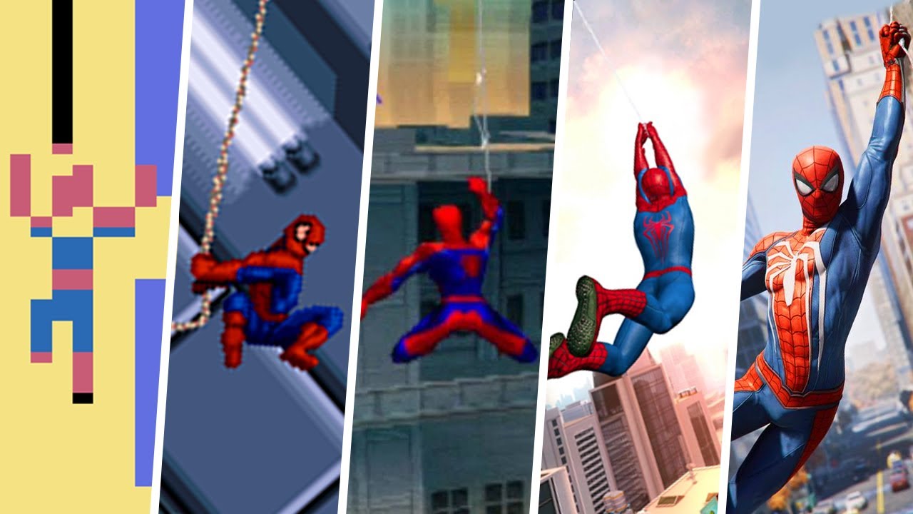 Evolution of Web Swinging in Spider-Man Games (1982-2020) - YouTube