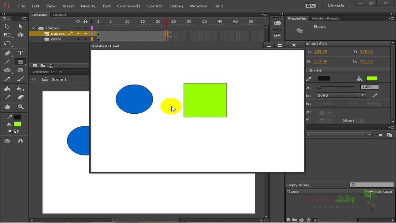Adobe Flash Professional CC 8 timeline - YouTube